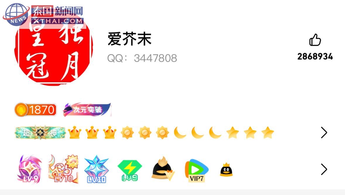 全球首个QQ满级账号即将诞生！"爱芥末"用户挑战互联网忠诚极限，缔造下个月的256级传奇！ - 泰国新闻网 xthai